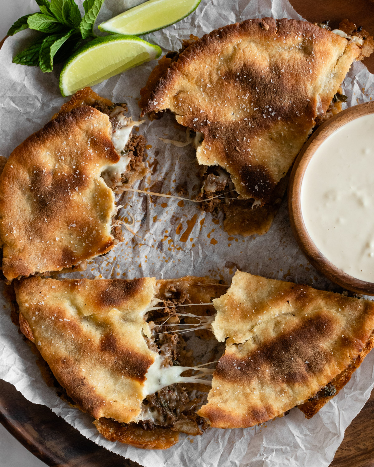 Arayes with Cheese - Forks and Foliage