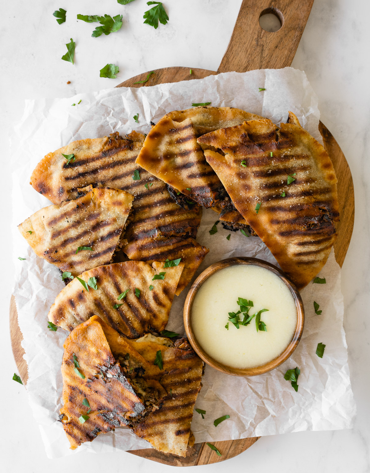 Arayes with Cheese - Forks and Foliage