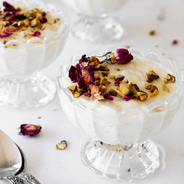 Lebanese Rice Pudding (Riz Bi Haleeb) - Forks and Foliage