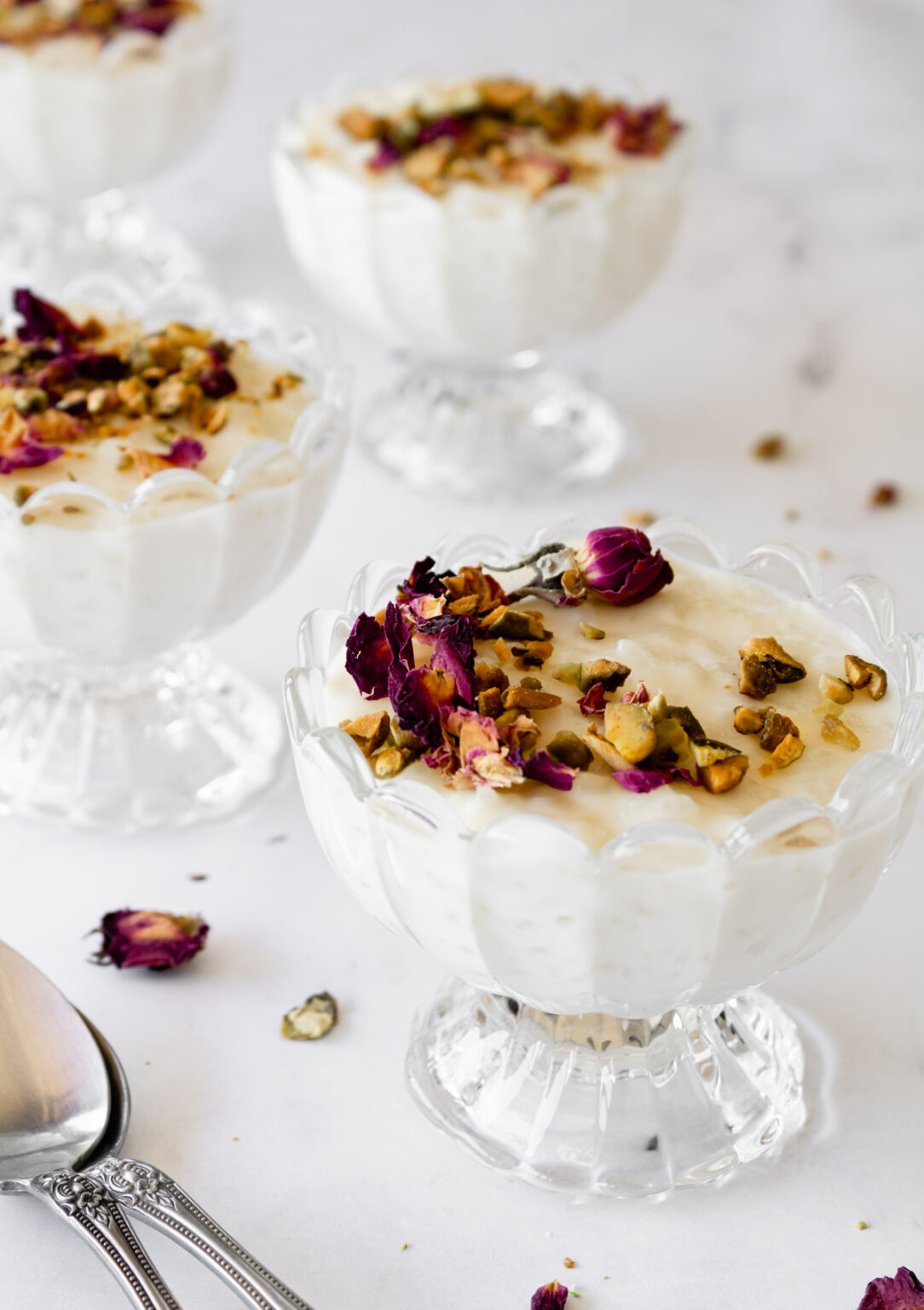 Lebanese Rice Pudding (Riz Bi Haleeb) - Forks and Foliage