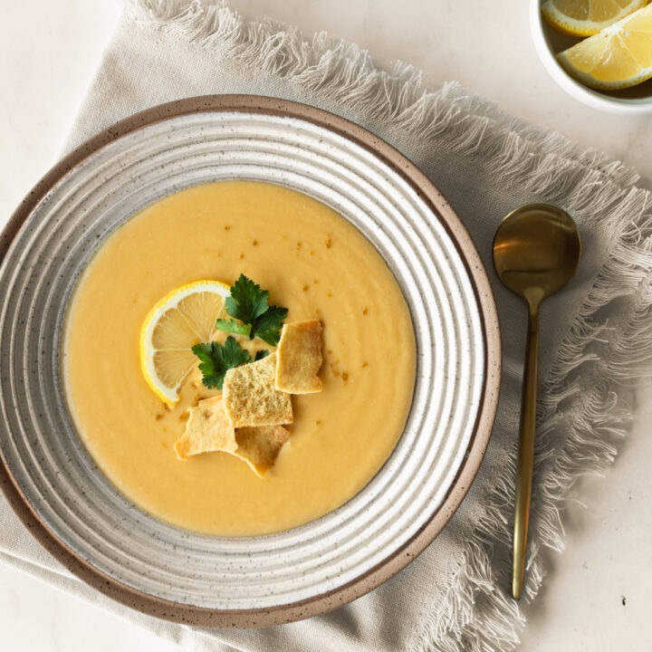 Lebanese Red Lentil Soup (Instant Pot & Stovetop) - Forks and Foliage